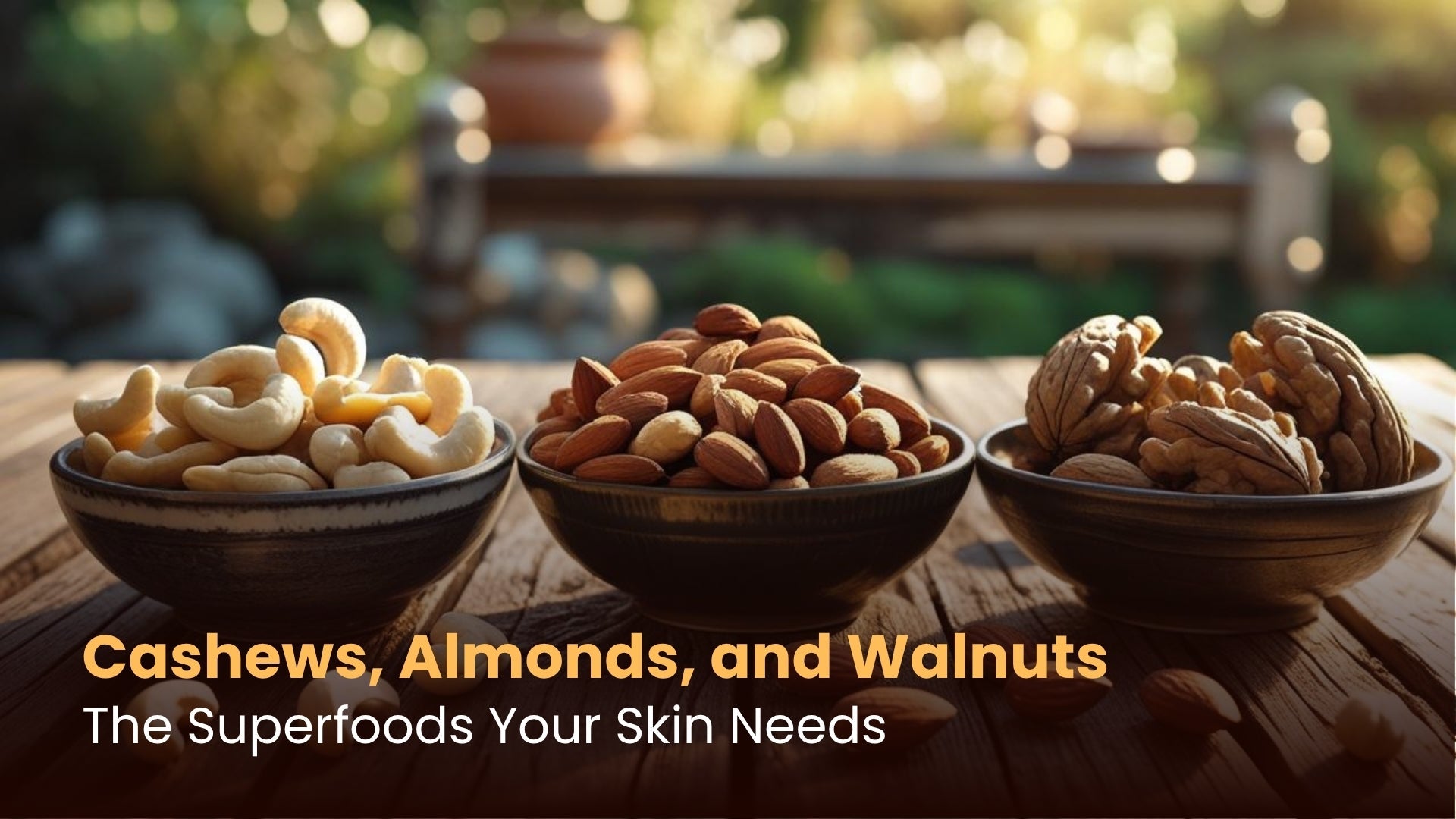 Cashews, Almonds & Walnuts: Skin Superfoods